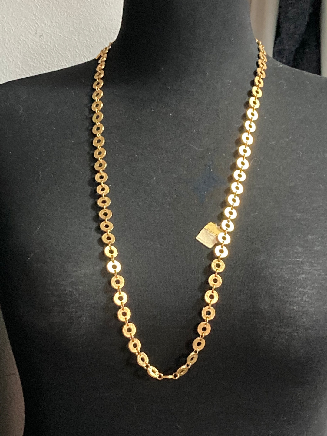 Signed D’orlan Long 86cm Gold Circles Chain Necklace Canada Designer - Etsy