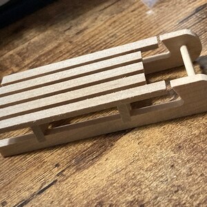Miniature Wooden Sledge Sled Cake Topper Decoration Dolls House - Etsy UK