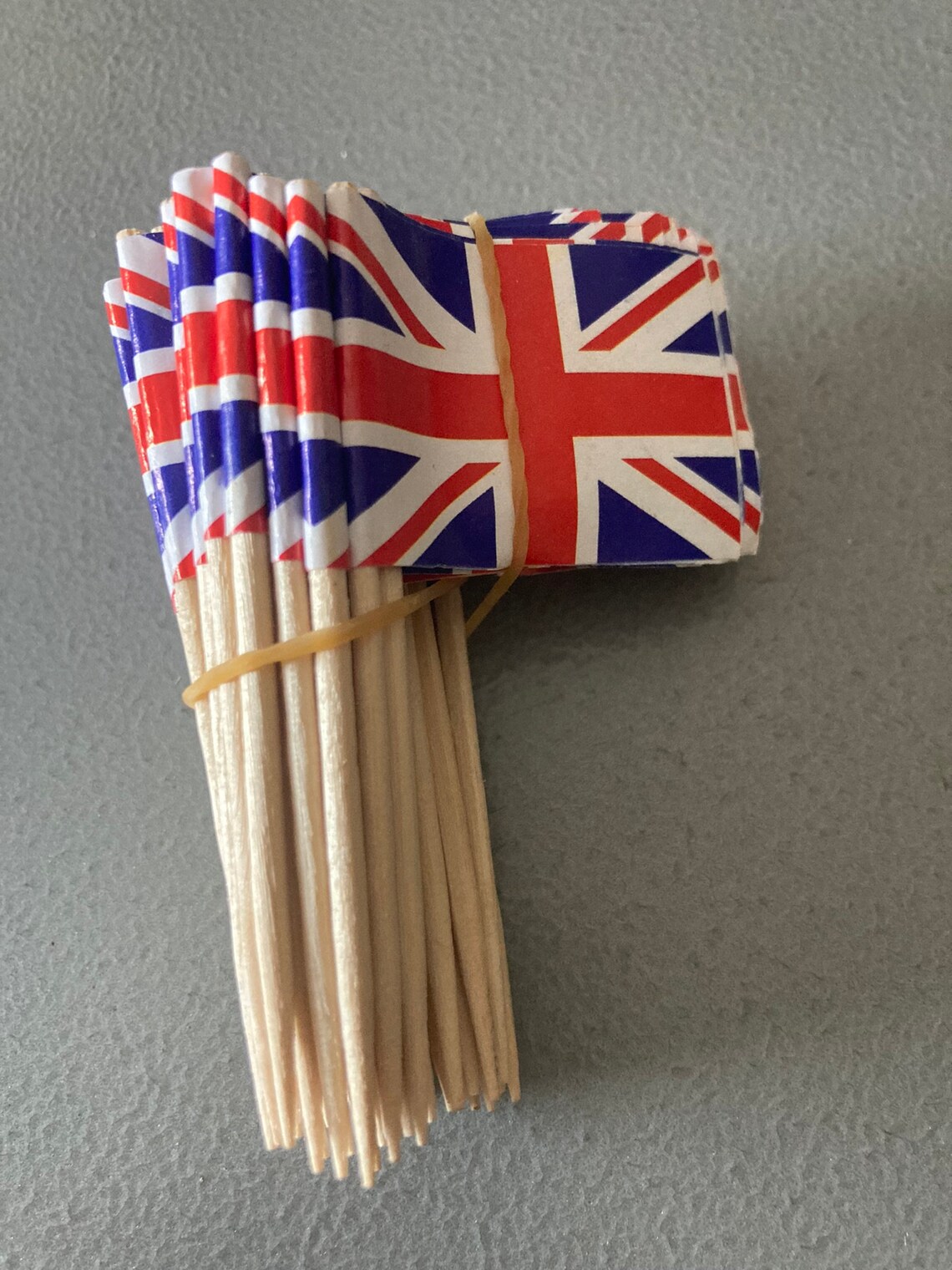 Pack of 50 X Union Jack Flag Cocktail Sticks Kings Coronation Cupcake ...
