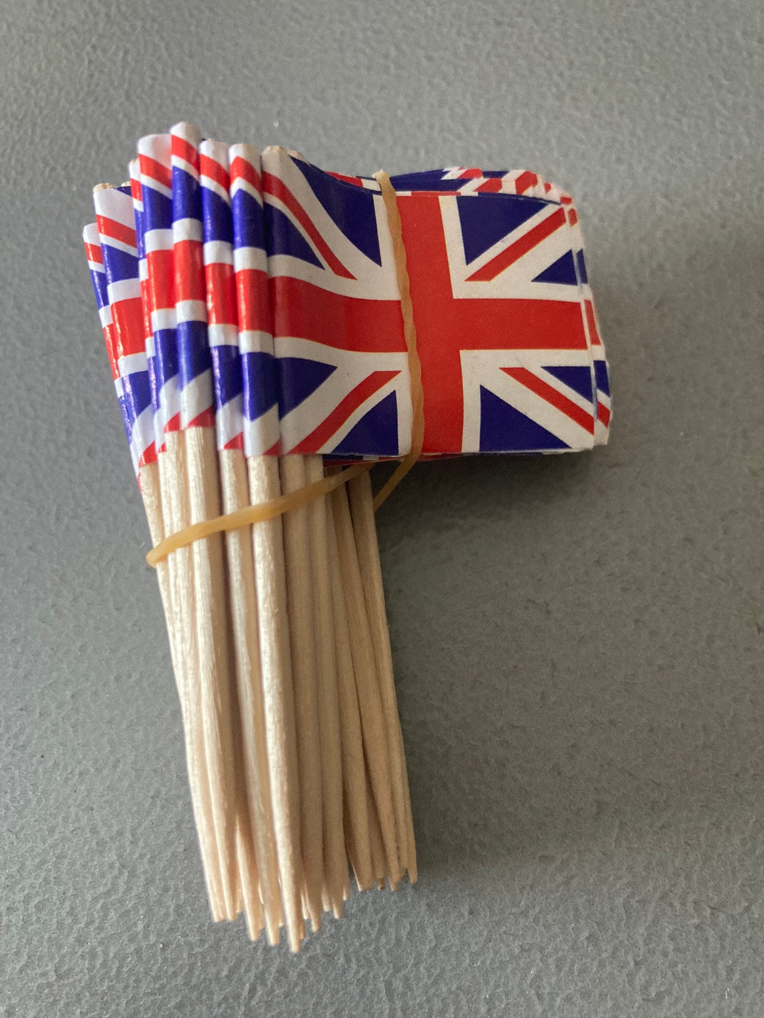 Pack of 50 X Union Jack Flag Cocktail Sticks Kings Coronation Cupcake ...