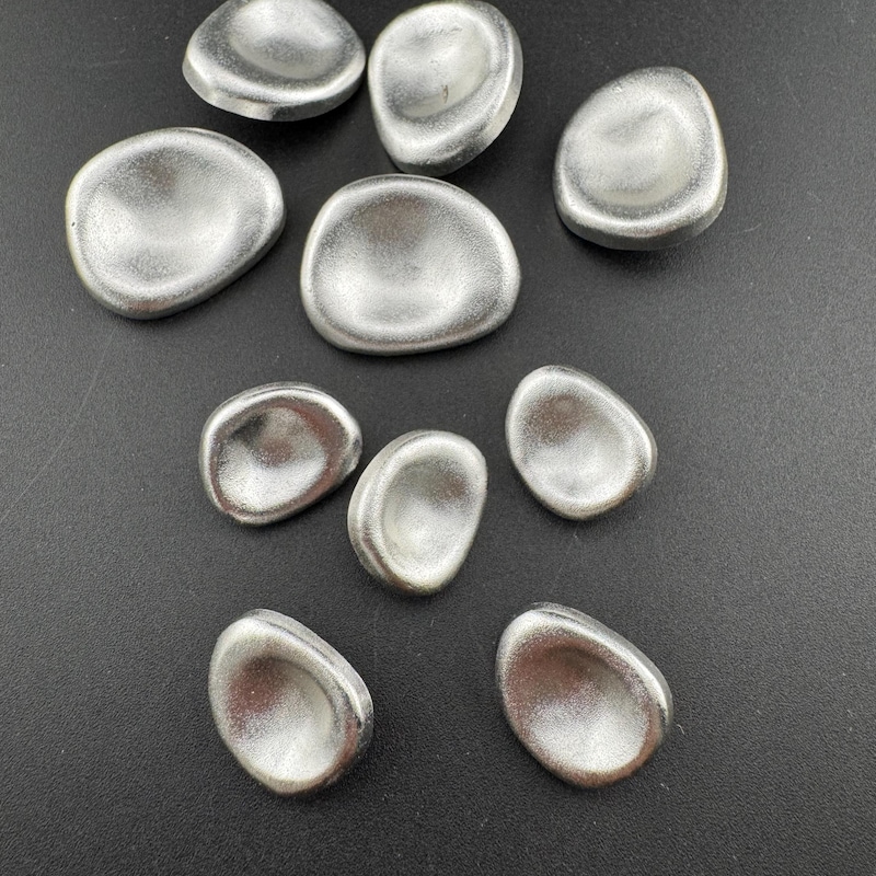Silver Buttons - Etsy