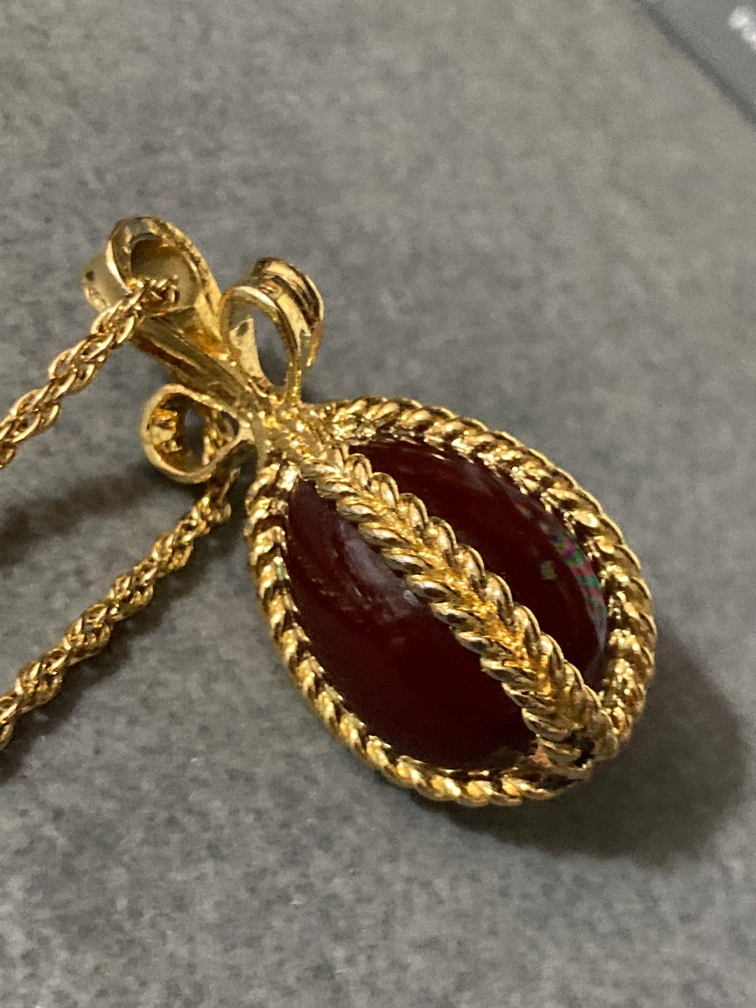 Joan Rivers Faberge Inspired Brown Enamel Egg Pendant Necklace - Etsy