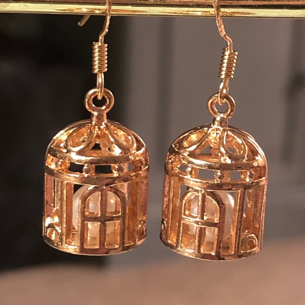 Cage Earrings - Etsy