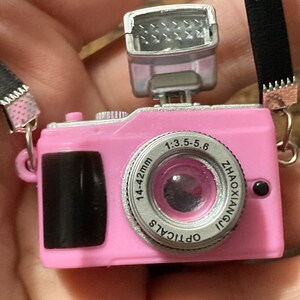 Pink Novelty Flashing Miniature Camera Cake Topper Decoration It ...