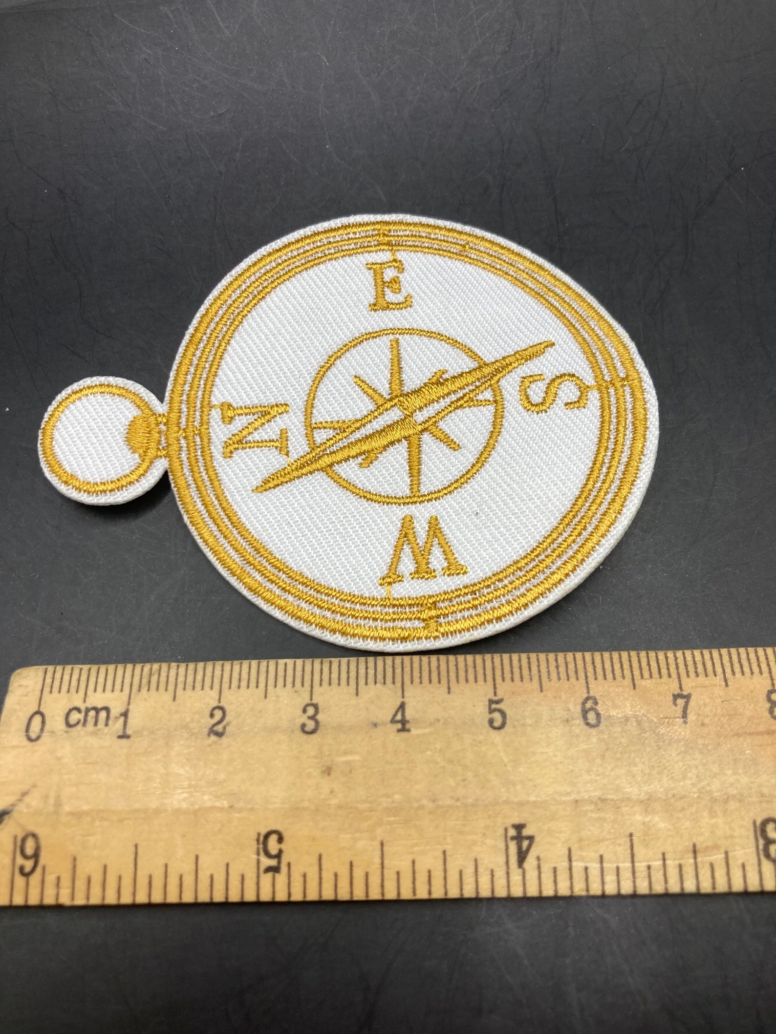 Iron on Patch Nautical Ships Compass Patch Appliqué White and - Etsy