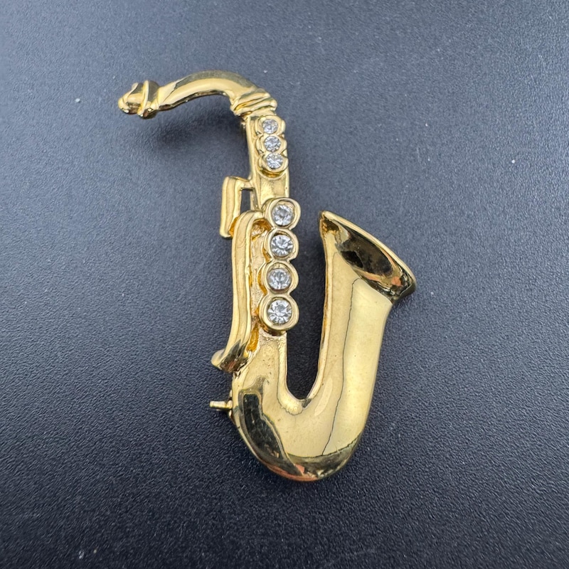 Saxophone Brooch - Etsy