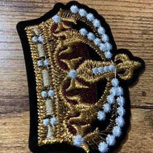 Sew on Royal Crown Patch Craft Appliqué Sewing - Etsy