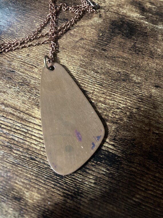 1970s original copper Bright GREEN coloured enamel pe… - Gem