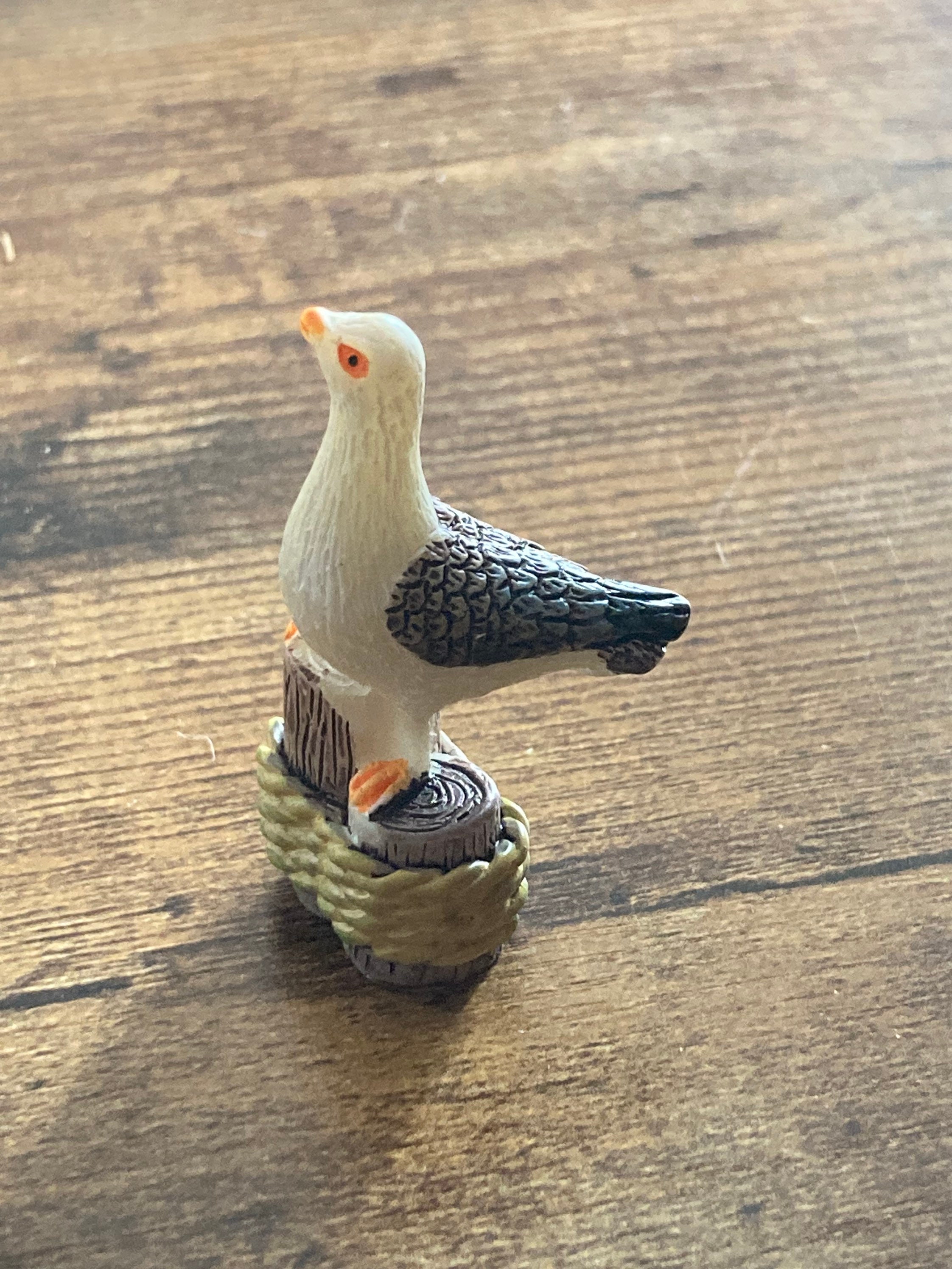 4cm Miniature Seagull Seaside Cake Topper Decoration Nautical - Etsy