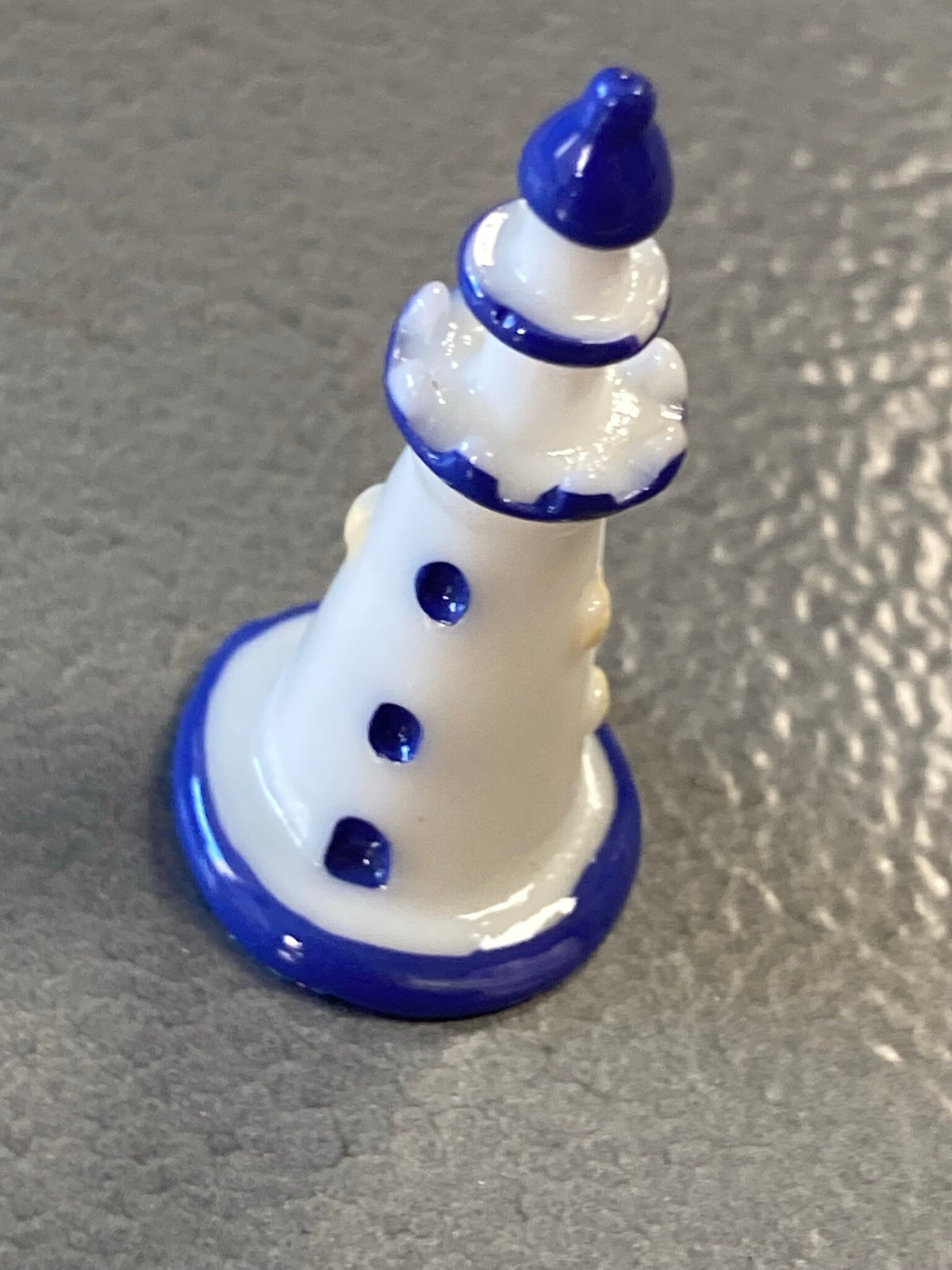 3.5cm Miniature Blue White LIGHTHOUSE Seaside Cake Topper | Etsy