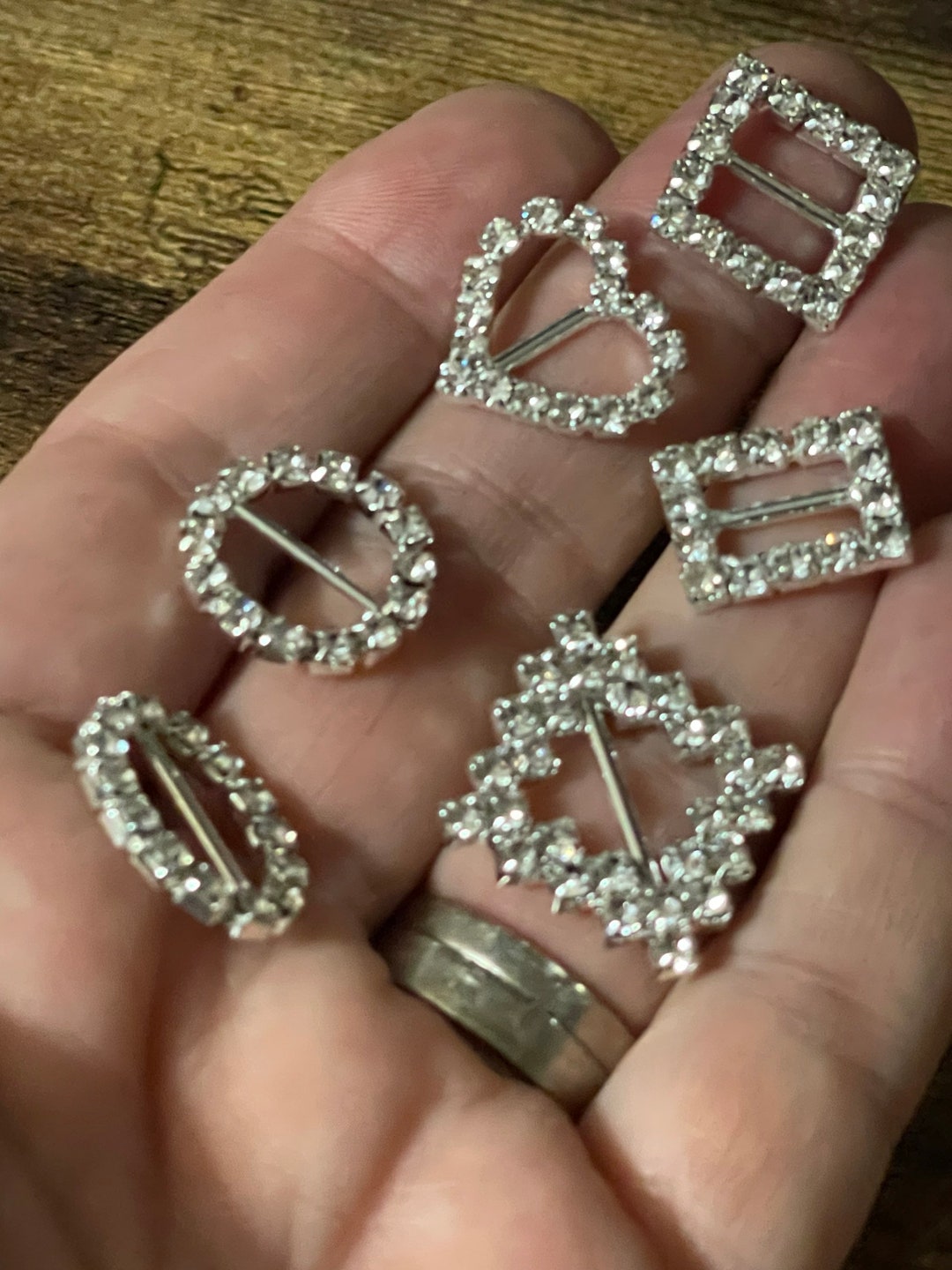 Miniature Diamanté Belt Buckles Various Sizes - Etsy