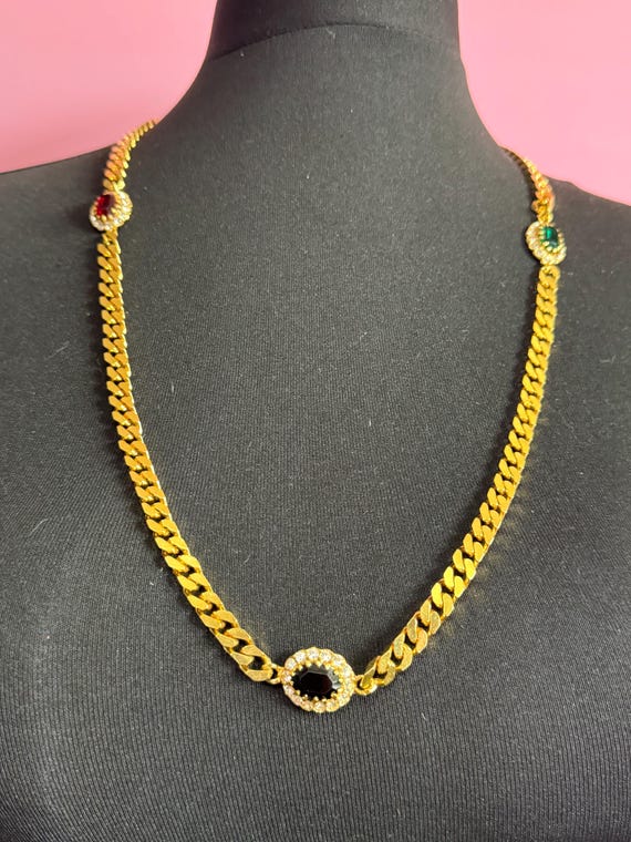 Vintage emerald green , ruby red and sapphire blue ge… - Gem