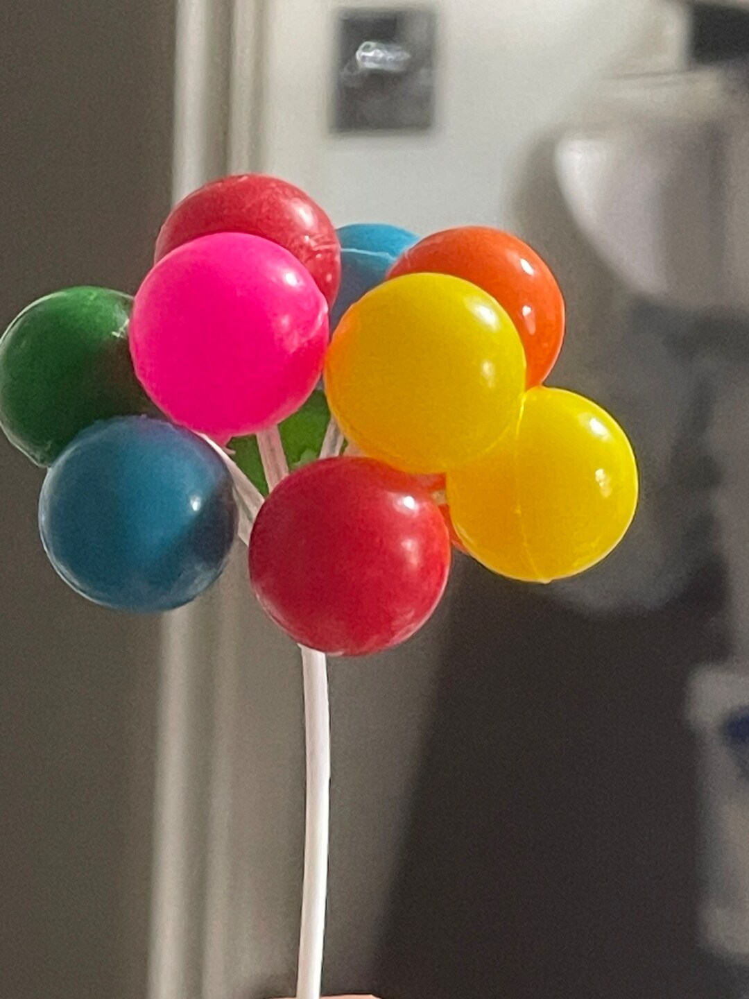 Bunch of Coloured Balloons Cake Topper Balloon Decorations Rainbow ...