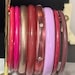 Vintage Stack of Pink Purple Plastic Bangles, Retro Acrylic Bracelets ...