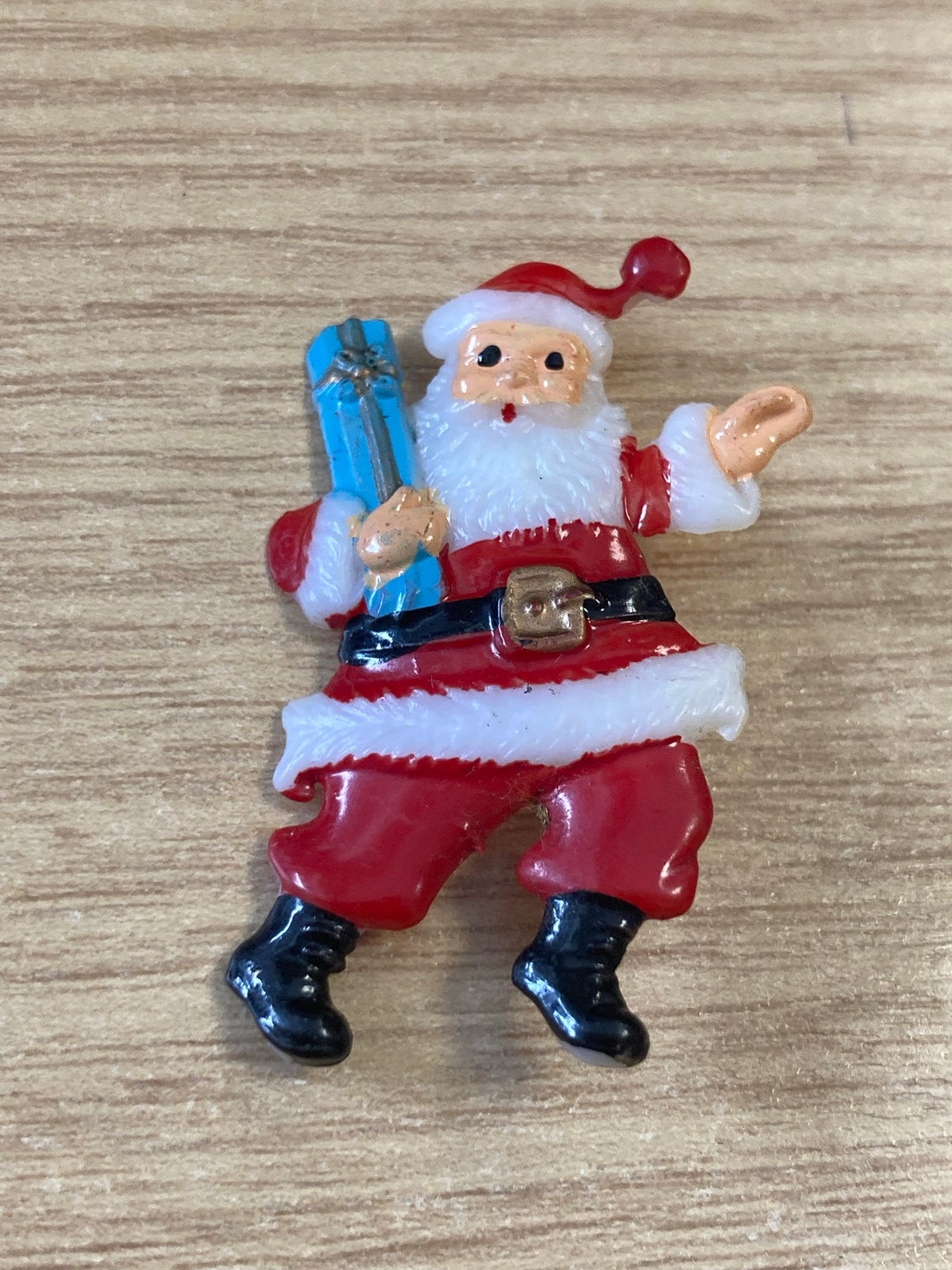4cm Flat Back Santa Claus Father Christmas Plastic Xmas Cake Topper ...