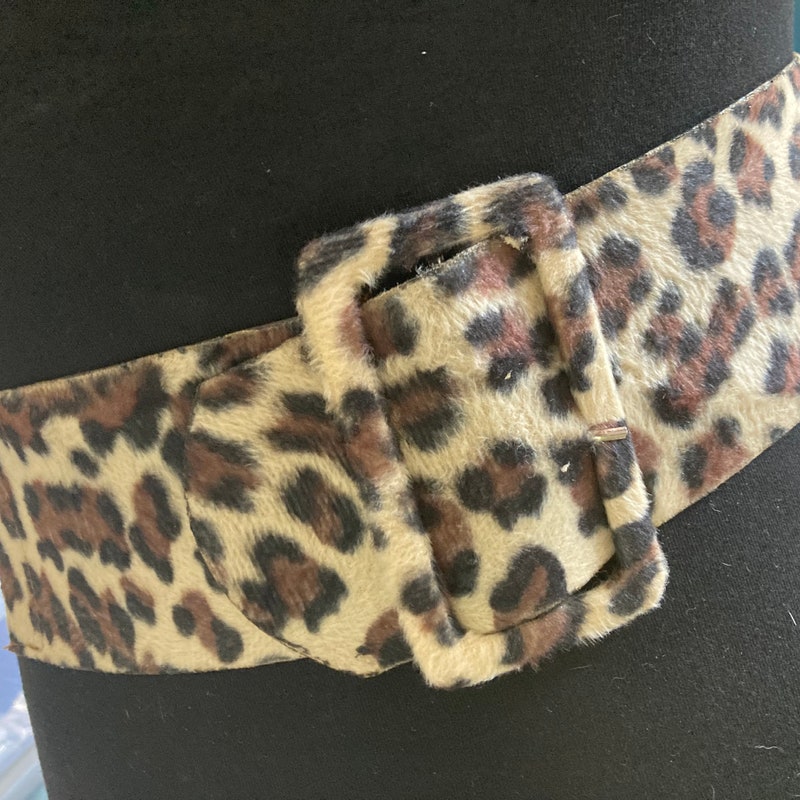 Leopard Print Belt - Etsy