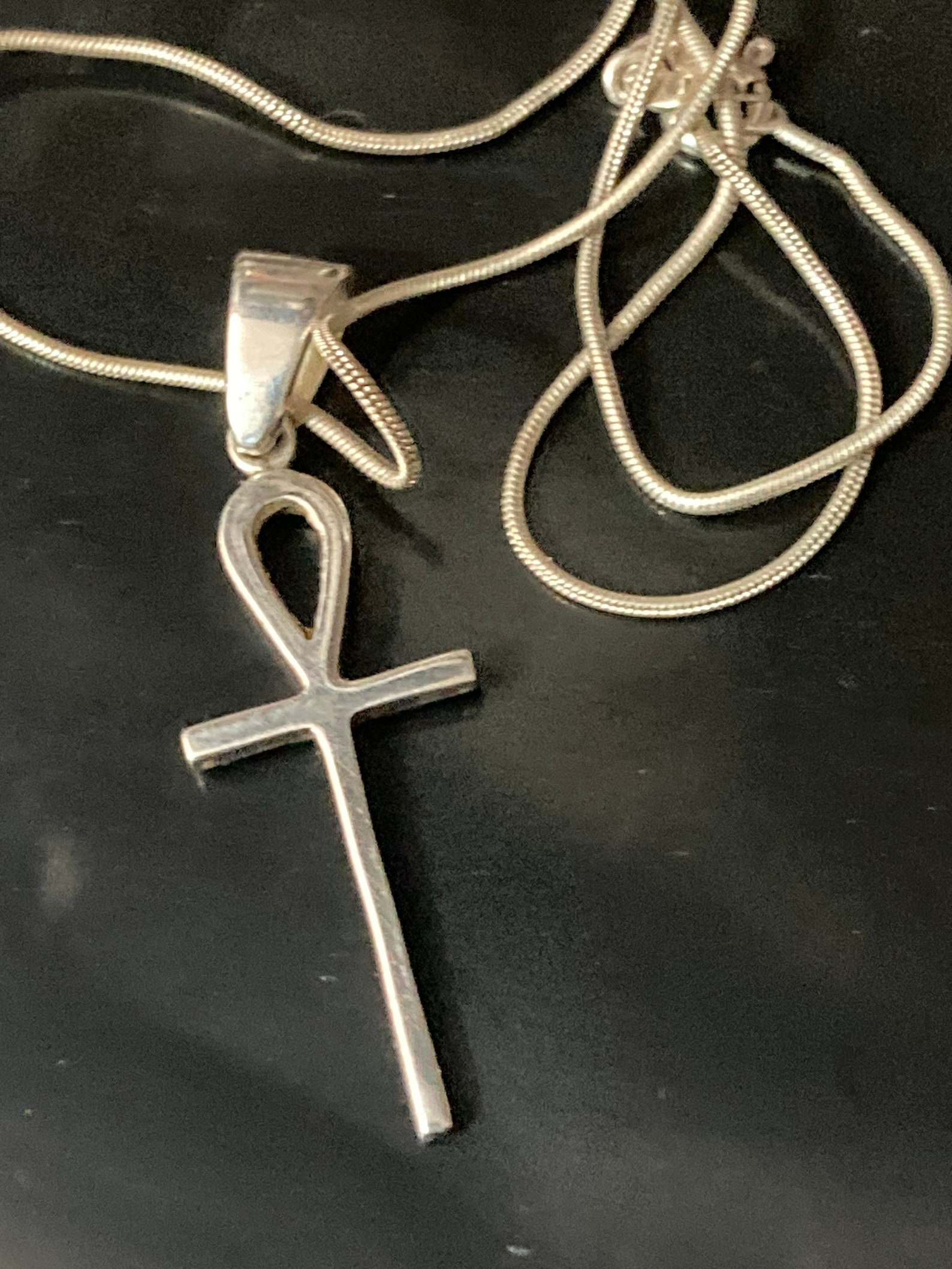 Plain Cross Pendant Necklace on Chain, 925 Sterling Silver - Etsy