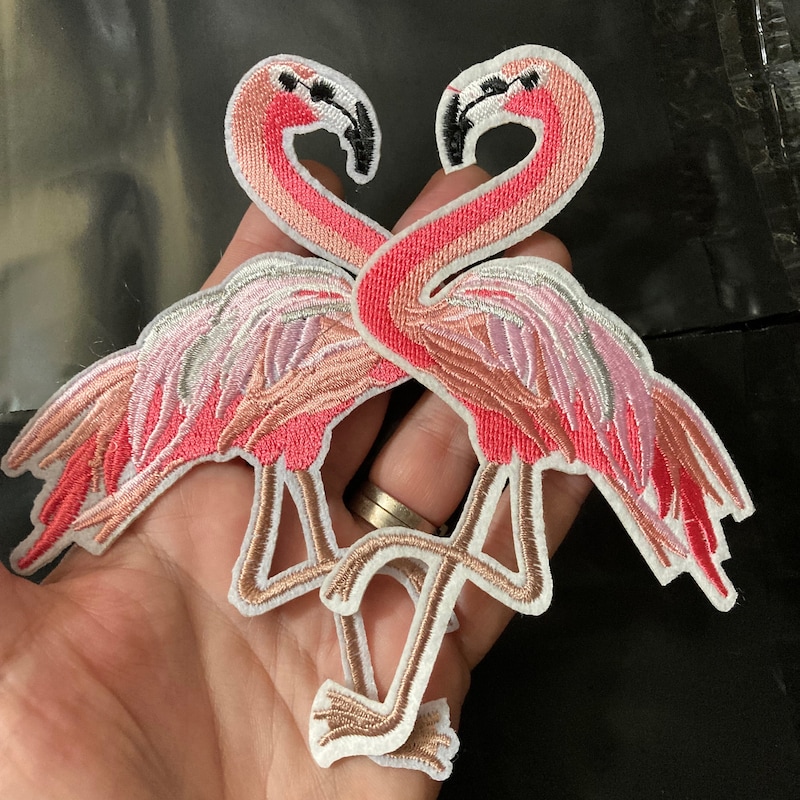 Flamingo Patch Embroidery - Etsy