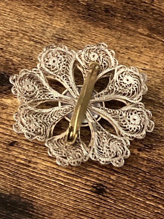 Antique Continental silver filigree work story teller… - Gem