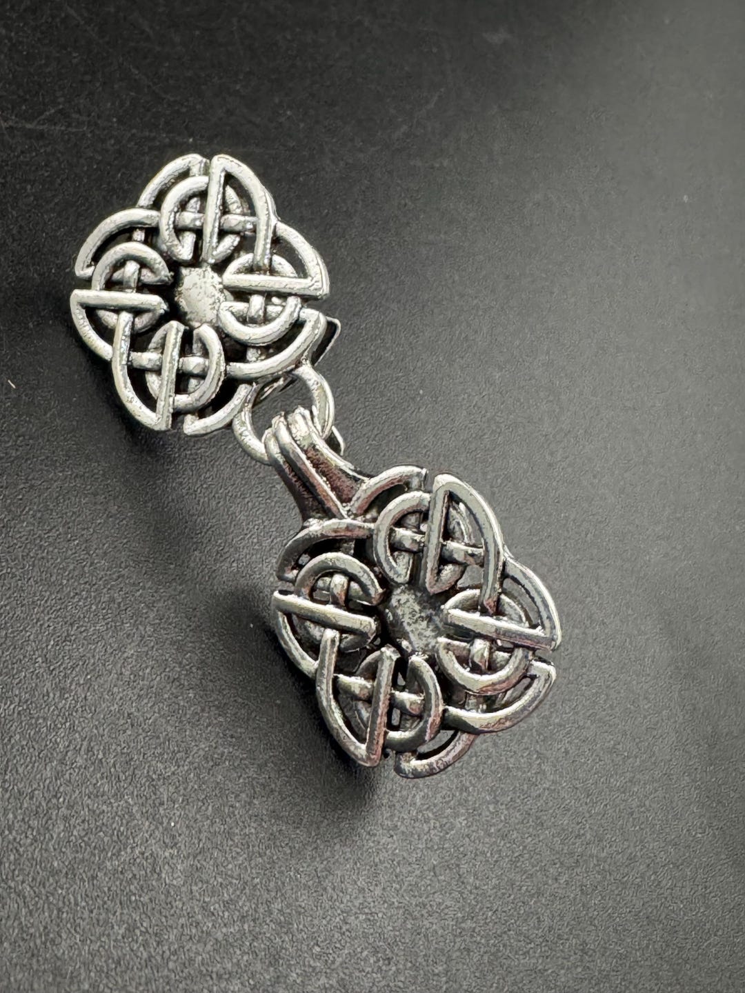 Silver Cloak Clasp, Celtic Scottish Style Cross Cardigan Clip, Spring ...