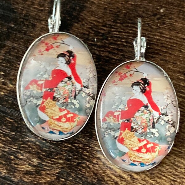 Geisha Earrings - Etsy
