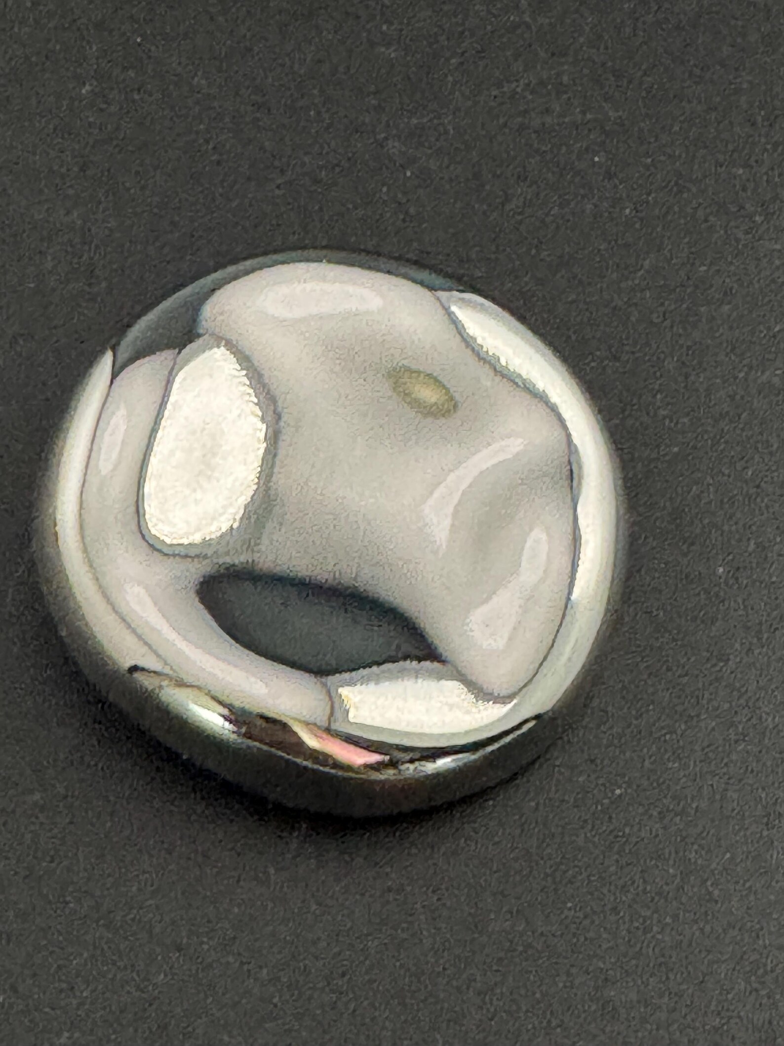 XL Silver Coat Button: 42mm Metal Shank, One Piece - Etsy