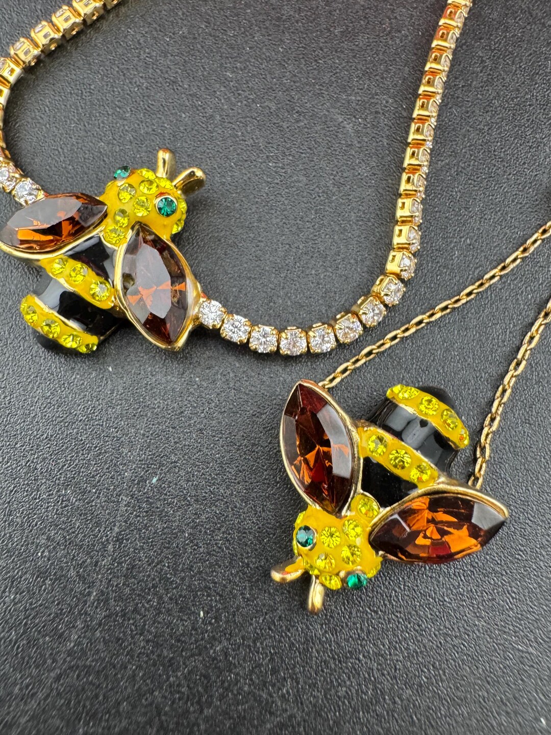 Butler and Wilson Bee Jewellery Set, Gold Tone Bracelet and Ring, Boxed ...