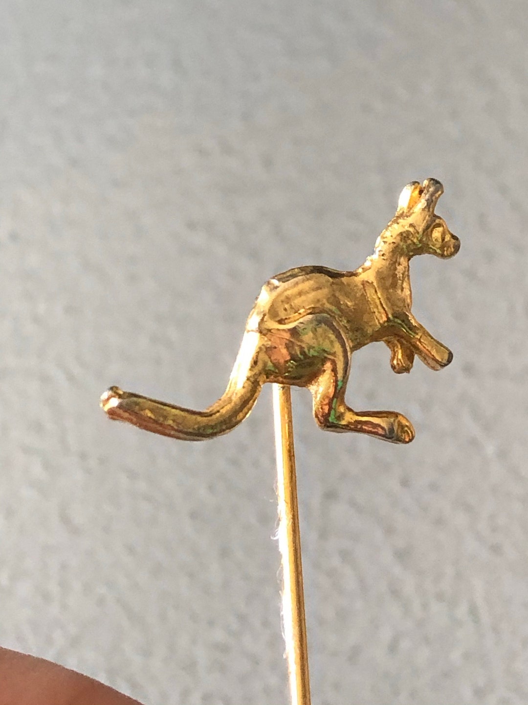 Retro Australian Kangaroo Wallaby Gold Tone Stick Pin - Etsy
