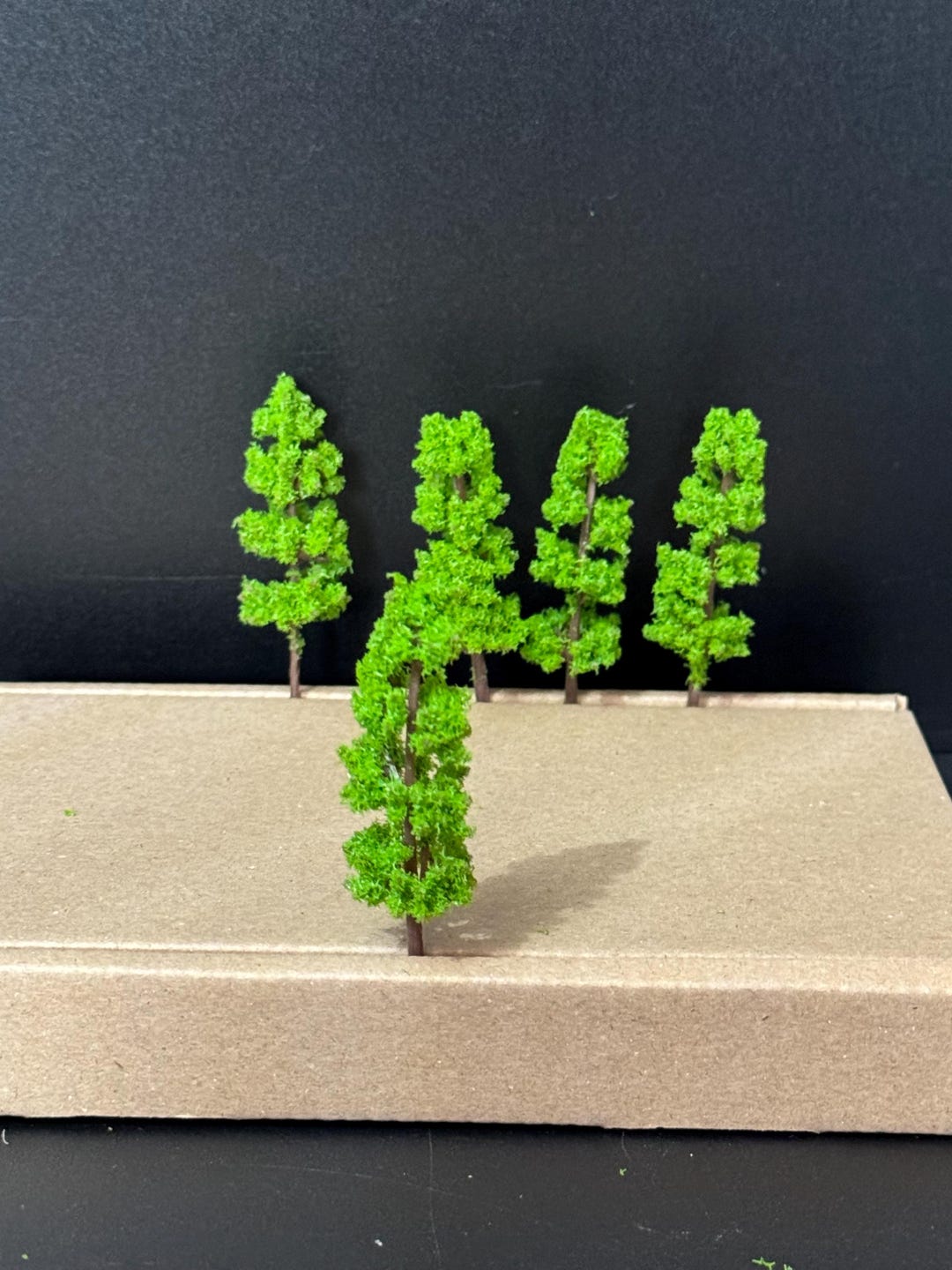 Bright Green Miniature Fir Trees (5 Pieces): 6cm Cake Toppers - Etsy