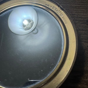 Red Orange Gold Floral Stratton Powder Compact Gold Tone - Etsy