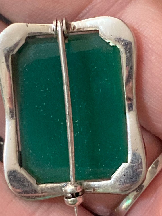 Edwardian Antique Vintage Art Deco Green Glass Chryso… - Gem