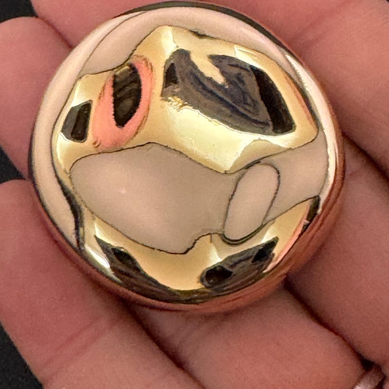 Metal Mirror Buttons - Etsy