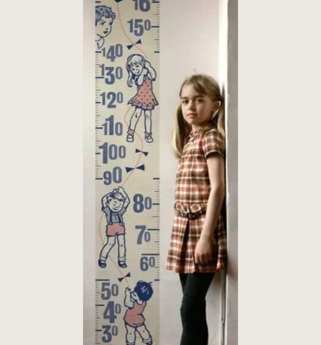Children's Height Chart Kids Bedroom Girls and Boys Vintage Style - Etsy