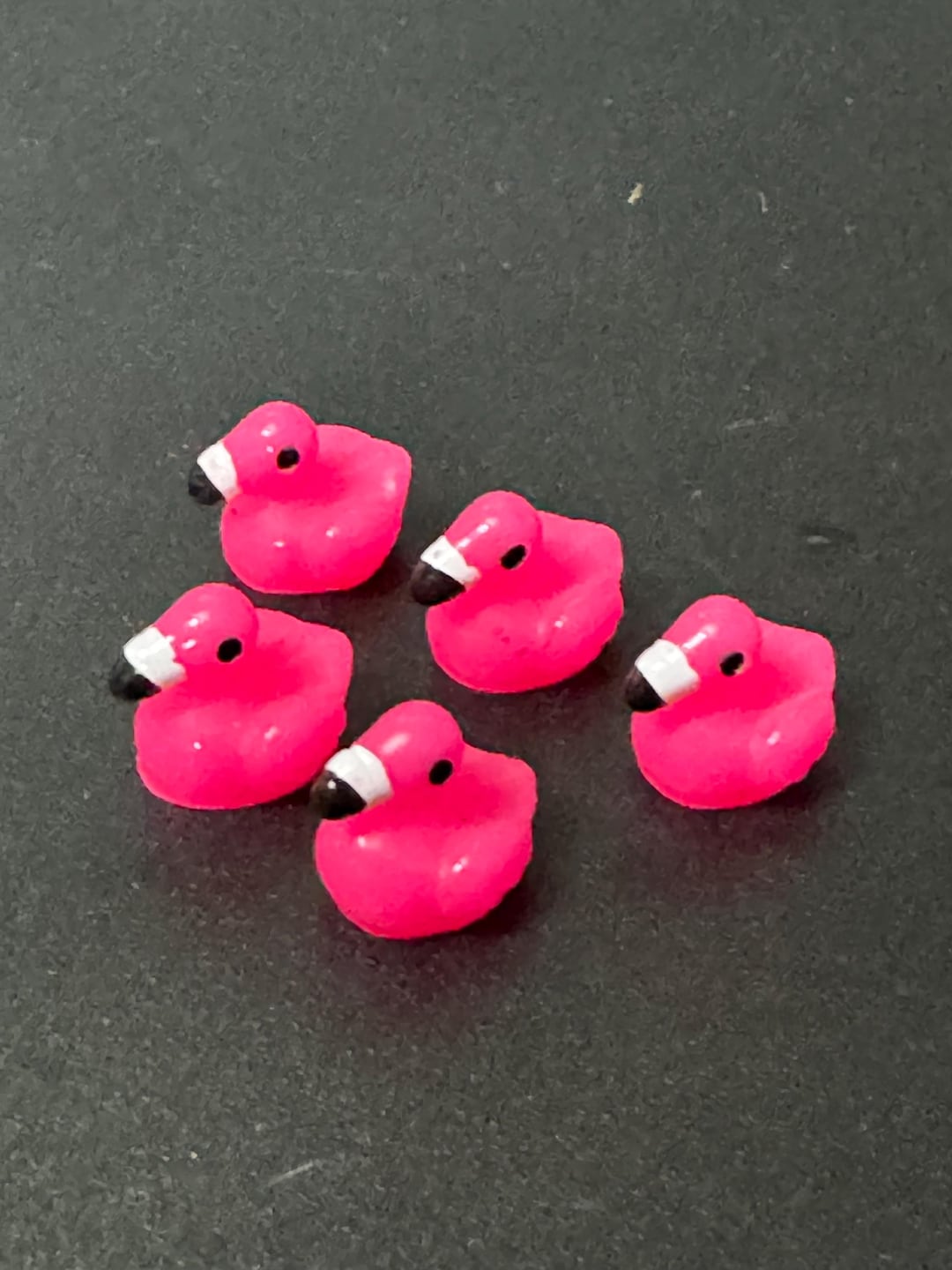5 X Miniature Pink Flamingo Toppers Tiny Figures for Cake Decoration ...