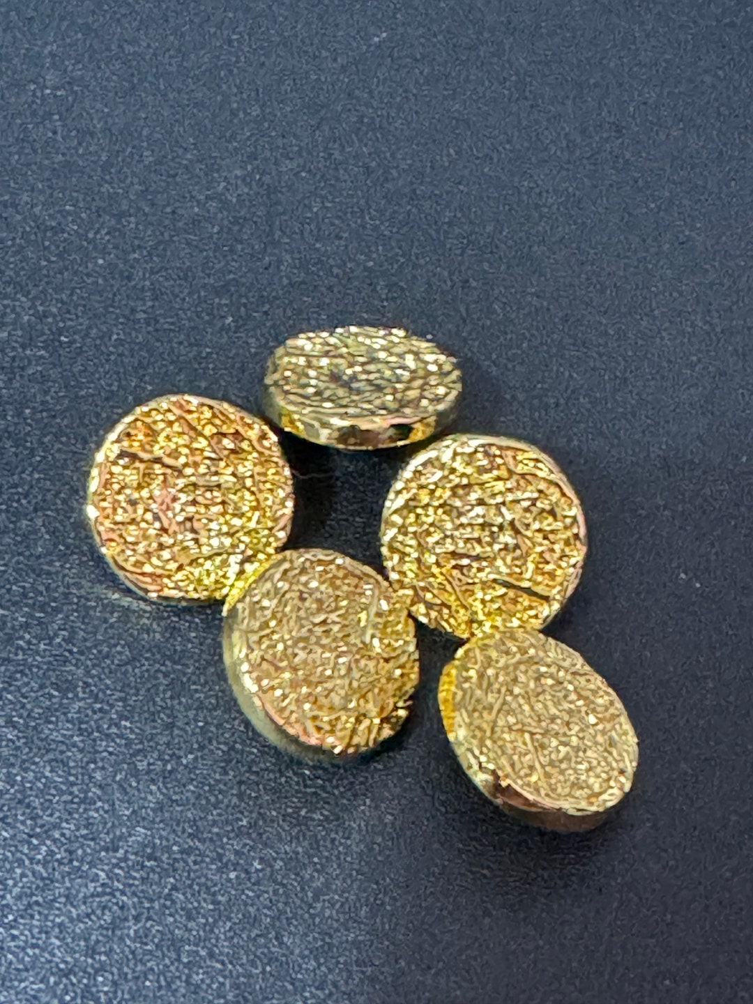 15mm Gold Textured Buttons, Pack of 5 Sewing - Etsy