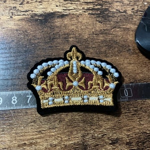 Sew on Royal Crown Patch Craft Appliqué Sewing - Etsy