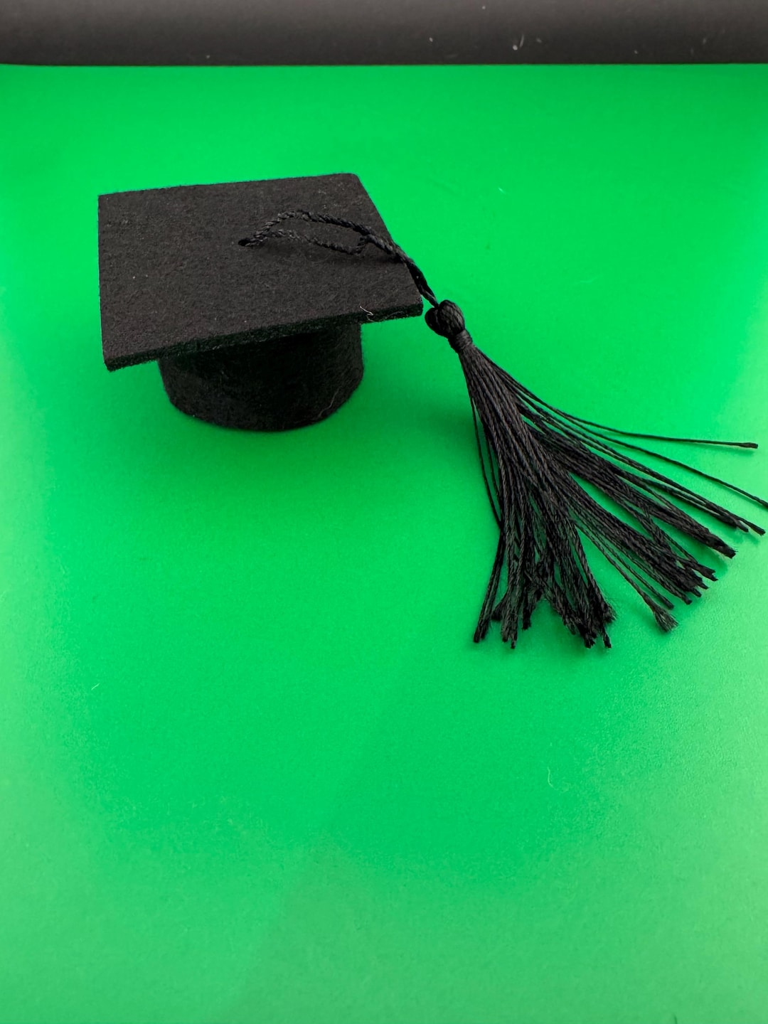 Miniature Black Felt University Graduation Mortarboard Hat Cake Topper ...