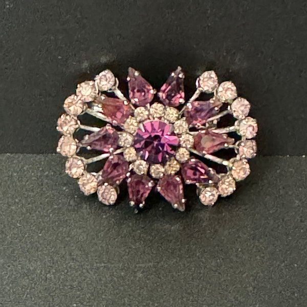 Purple Stone Brooch - Etsy