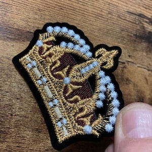 Sew on Royal Crown Patch Craft Appliqué Sewing - Etsy