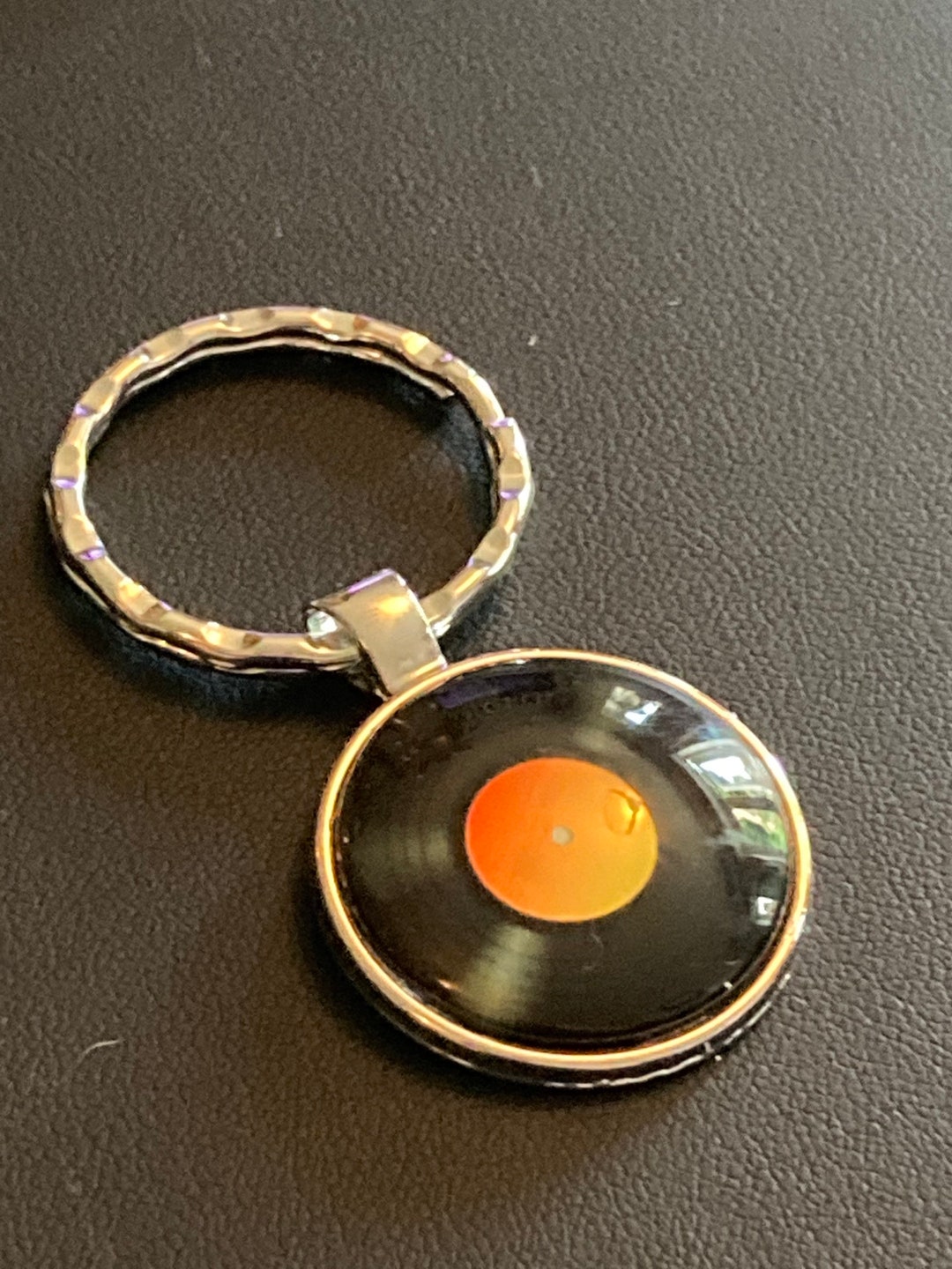 Vinyl Record Keyring LP 45rpm DJ Gift 25mm Glass 80s - Etsy