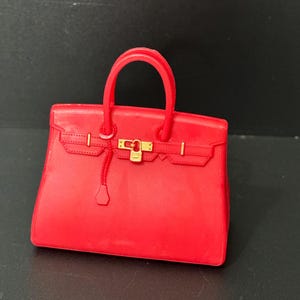 Classic Bright Red Handbag Cake Topper Decoration Reusable Plastic - Etsy
