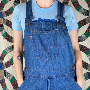 Women's Levis Vintage 70s Overalls Orange Tab - Etsy