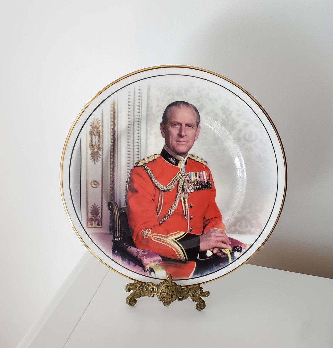 Vintage Prince Philip Collector Plate - Etsy