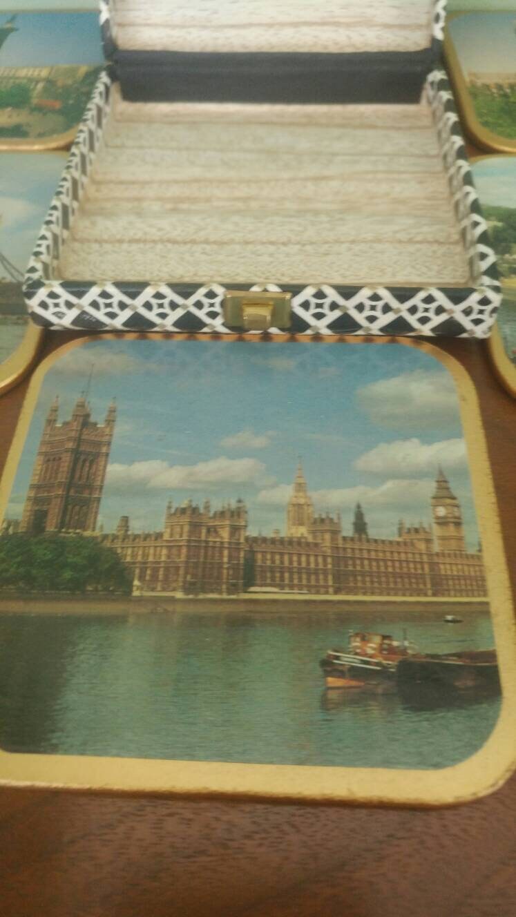 Vintage Win-el-ware Coasters in Case Made in England - Etsy
