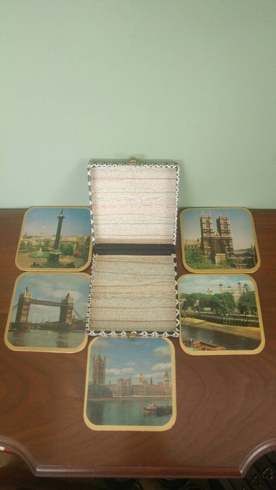 Vintage Win-el-ware Coasters in Case Made in England - Etsy