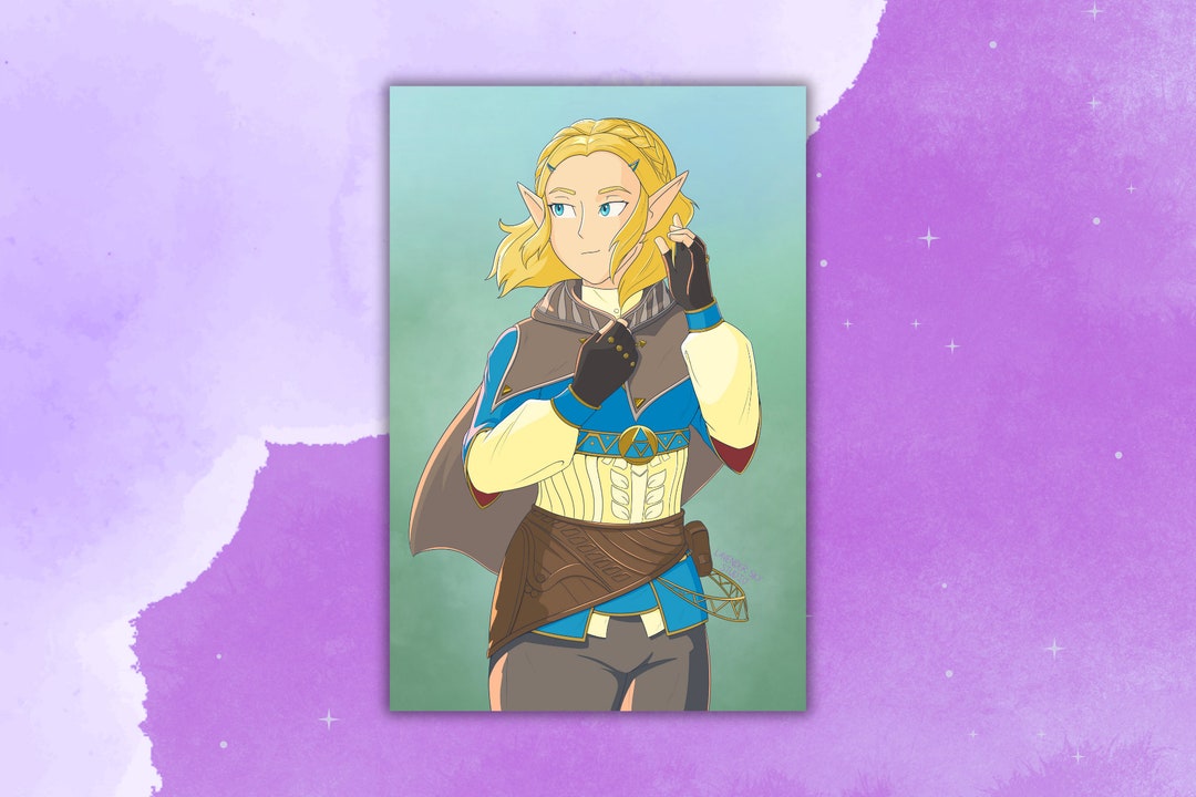 Princess Zelda Postcard | Tears of the Kingdom - Etsy