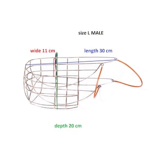 Muzzle for Irish Wolfhound Lightweight Steel Wire Muzzle Coursing ...