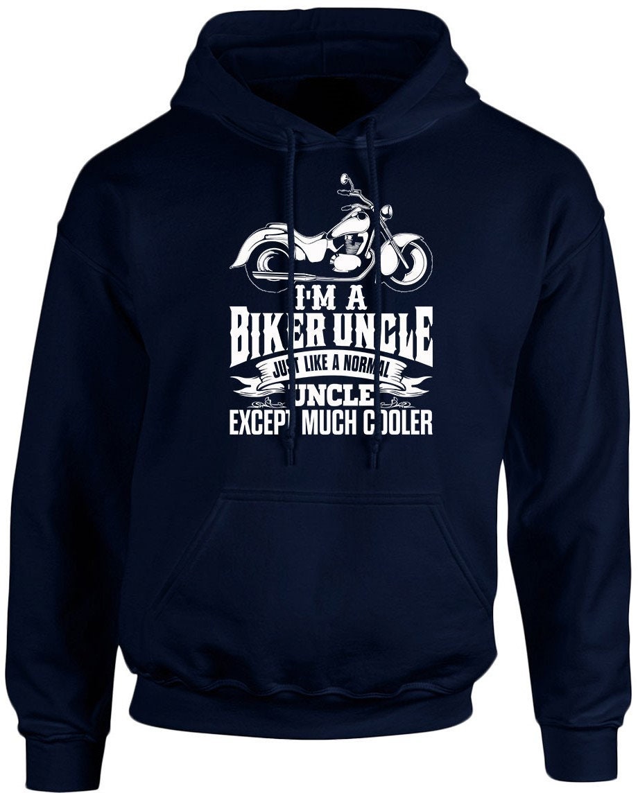 I'm a Biker Uncle Except Much Cooler Unisex Hoodie 10 | Etsy UK
