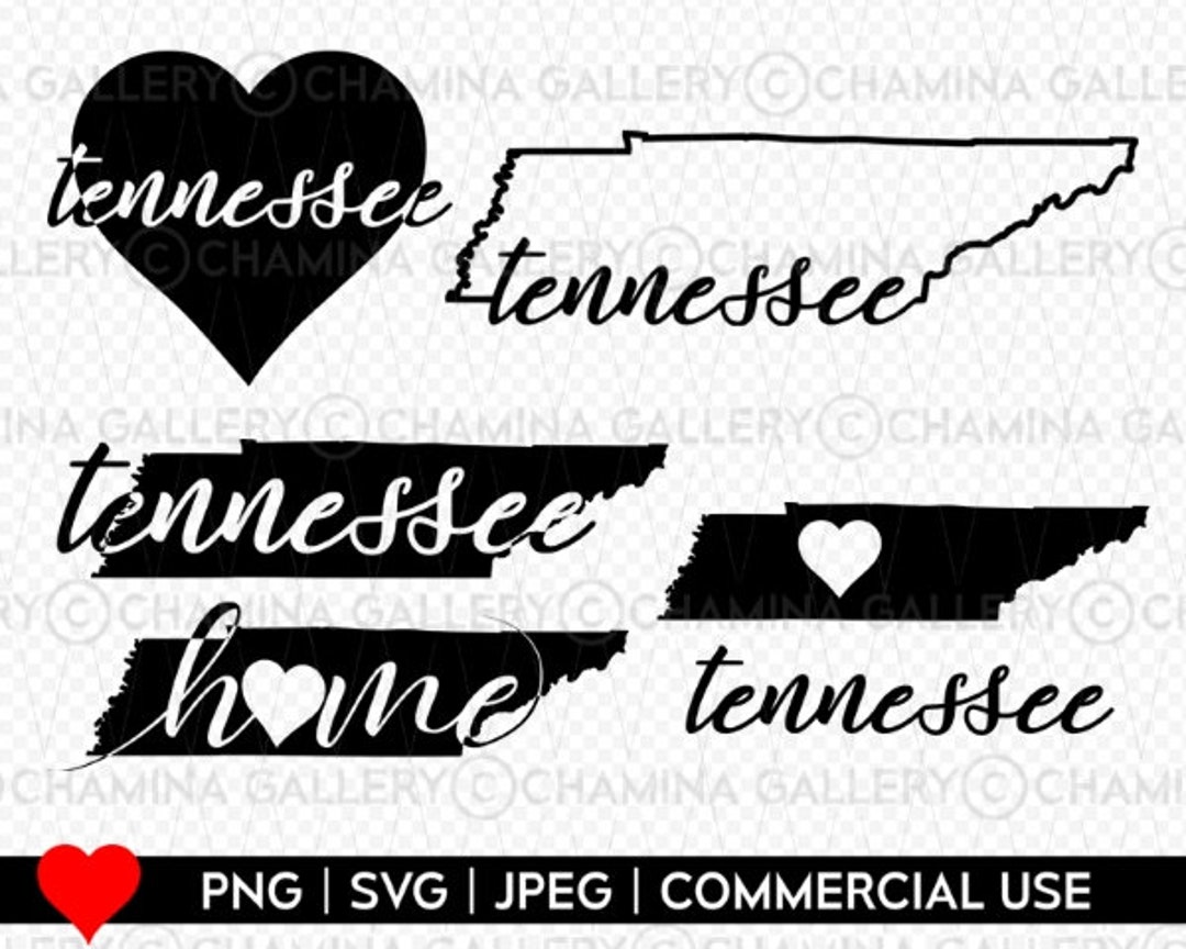 Buy Tennessee Svg Tennessee Map Svg Tennessee Cut Files Tennessee ...