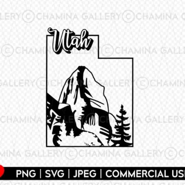 Utah Map Svg - Etsy